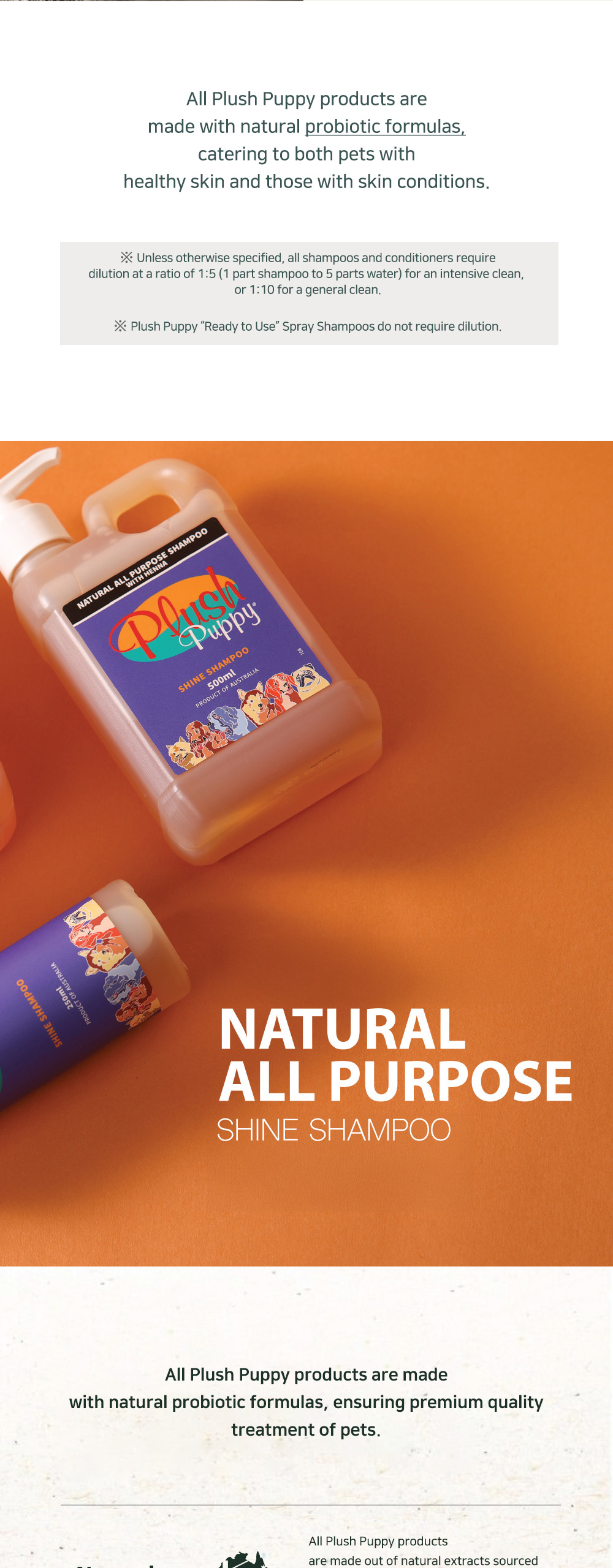 Natural All Purpose Shampoo with Henna - Plush Puppy America